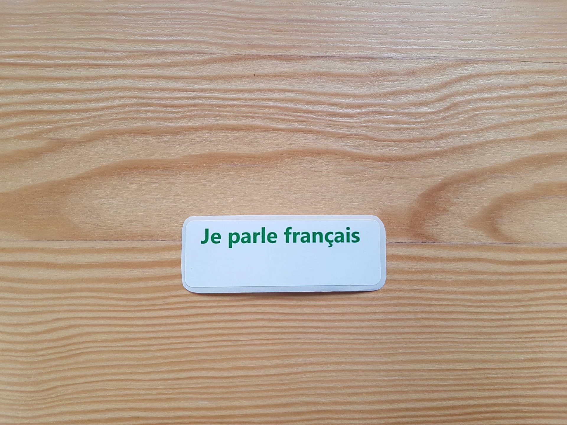 “Je parle français” Items (Pins and Others) - Réseau du mieux-être ...